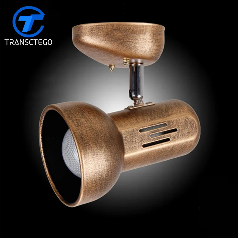 retro LED spotlight surface mounted spot lamp living room TV background ...