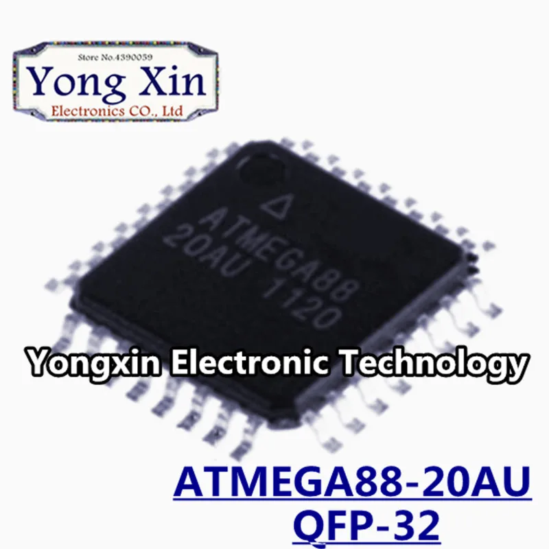 10 piezas de ATMEGA88 20AU ATMEGA88 IC MCU AVR de 8 K 20 MHZ 5 V 32 ...