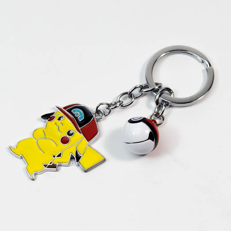 Pokemon Pikachu Anime Metal Keychain - KawaiiMerch.com