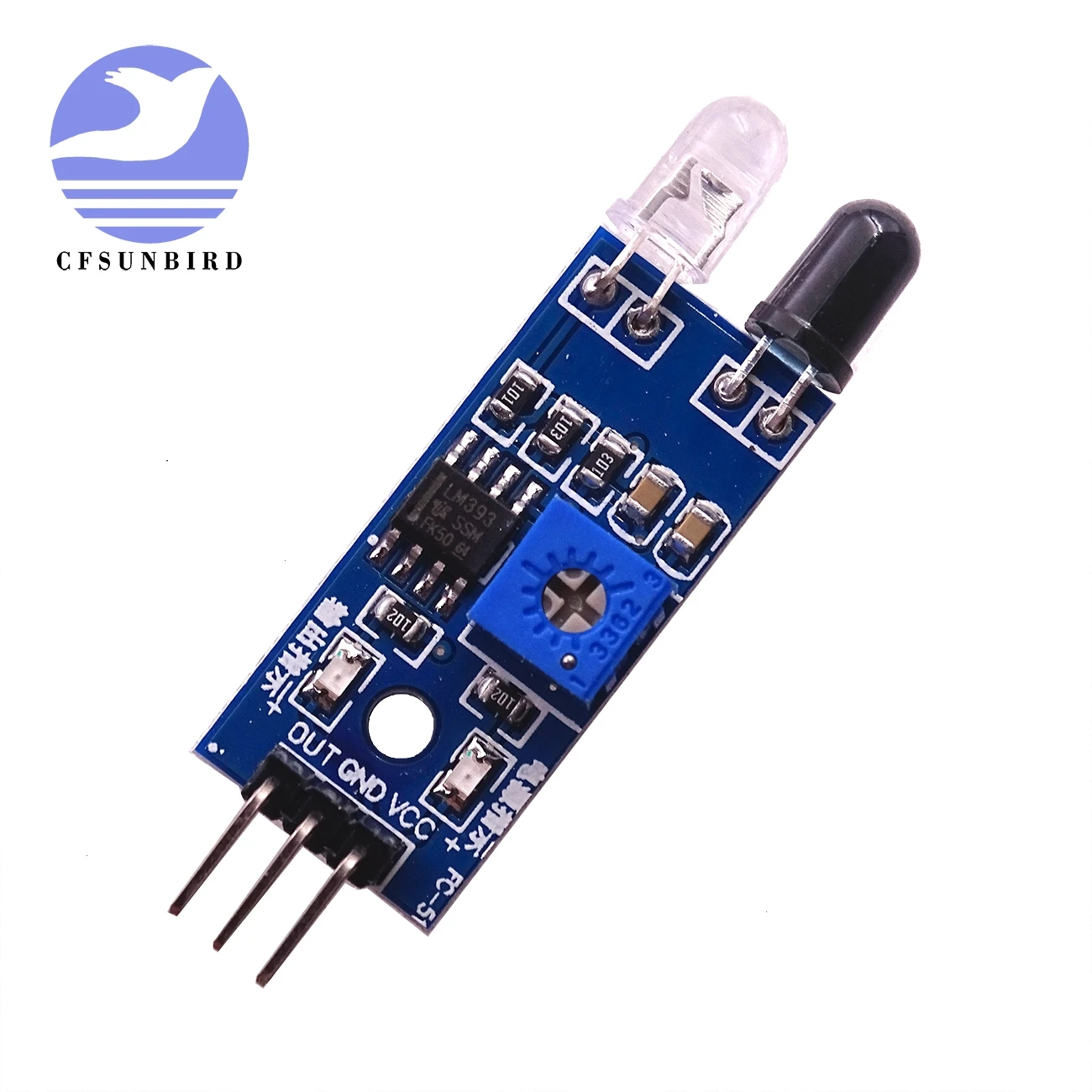 50pcs Ir Infrared Obstacle Avoidance Sensor Module Smart Car Robot 3 Wire Reflective