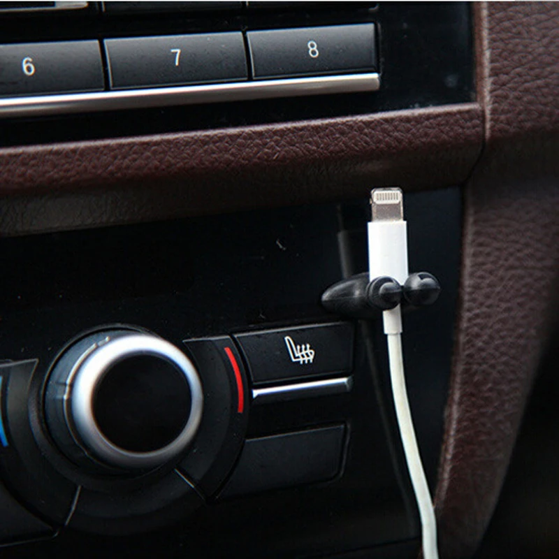 8Pcs/Lot Car Wire Cable Holder Tie Clip Fixer Organizer Adhesive Car ...