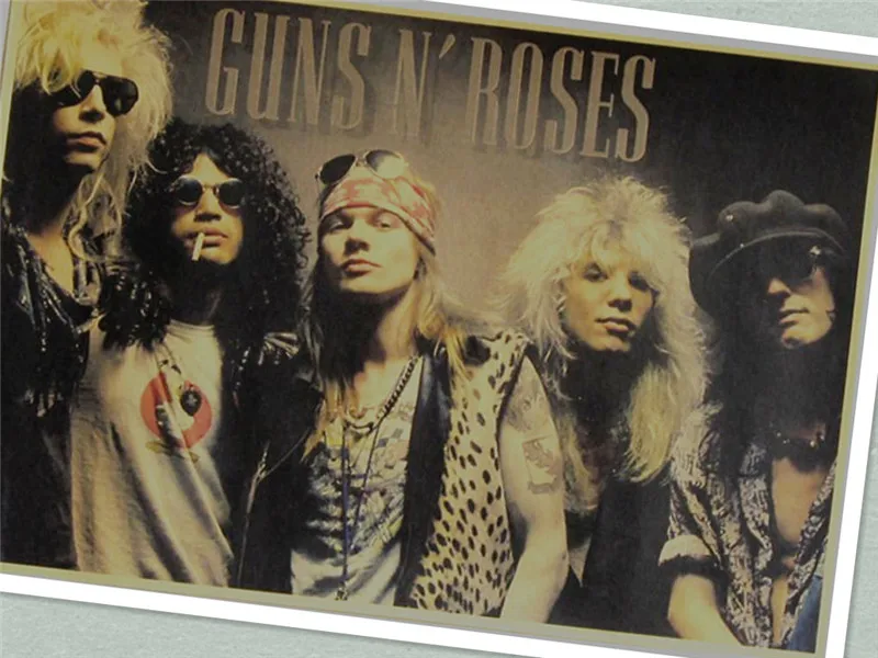 Classic Vintage Guns N' Roses GNR Poster Bar Home Decor Rockers ...