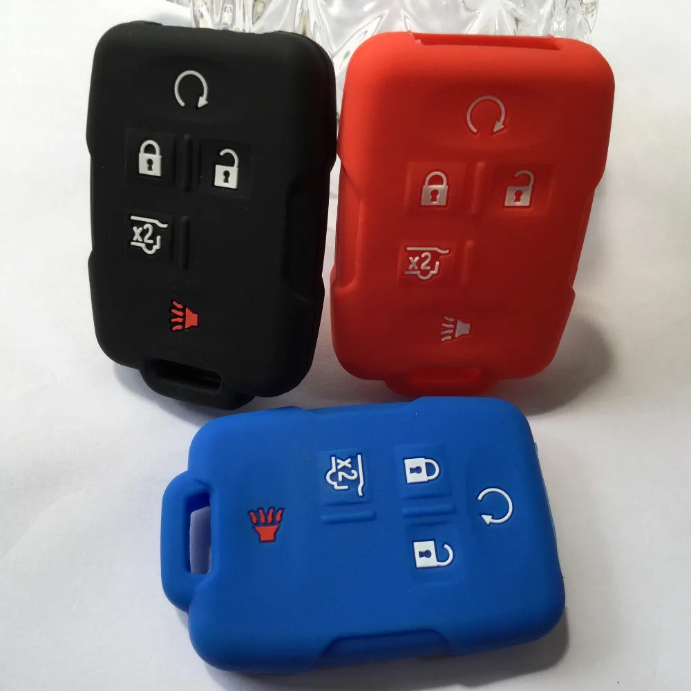Smart Fob Keyless Entry Holder Silicone Case For Gmc Yukon Sierra 1500 ...