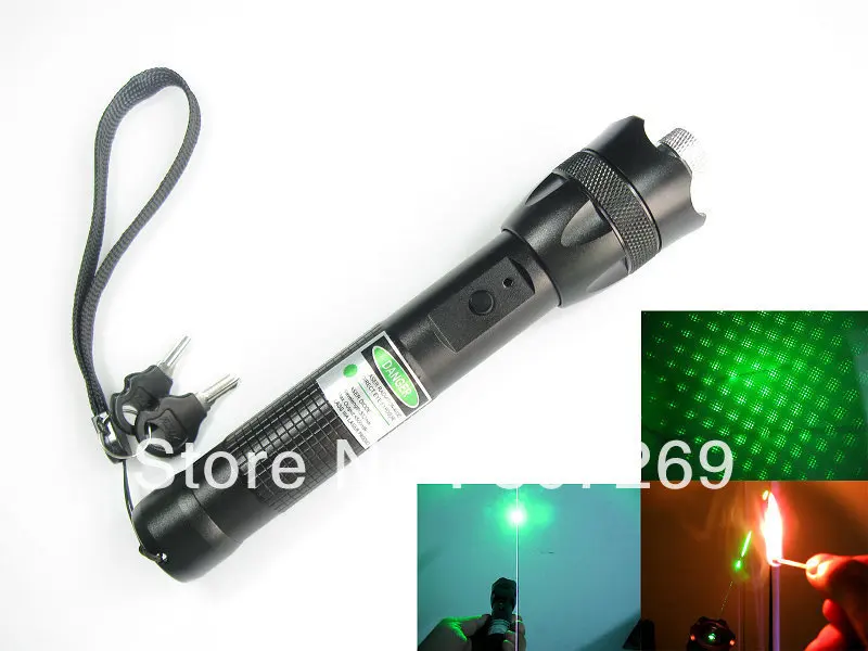 2013 New Style Powerful 500mw Green Laser Pointer Pen W/Flashing Beam ...