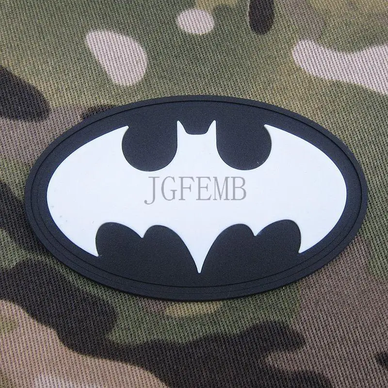 Black Super hero Batman Tactical military morale 3D PVC patch PB912|3d ...