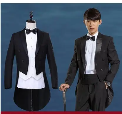 Stage tuxedo men's dress suit men's conductor stage performance magic ...