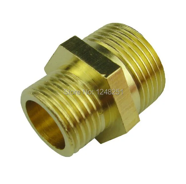 Set-2pcs-1-2-3-4-Inch-BSP-Male-Length-32mm-Connection-Hex-Brass-Pipe ...