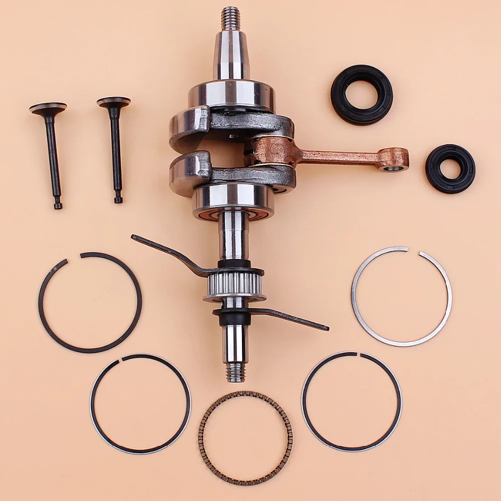 Crankshaft 39mm Piston Rings Oil Seal Intake Valve Set For Honda Gx35 ...