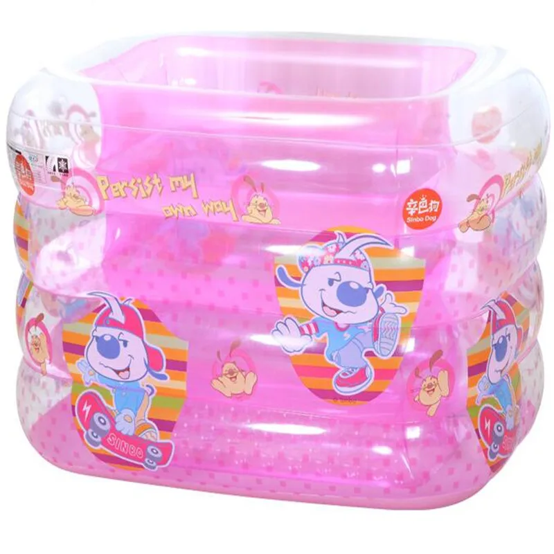 2021 Baby Swimming Pool Inflatable Square Blue Eco Friendly PVC Baby ...