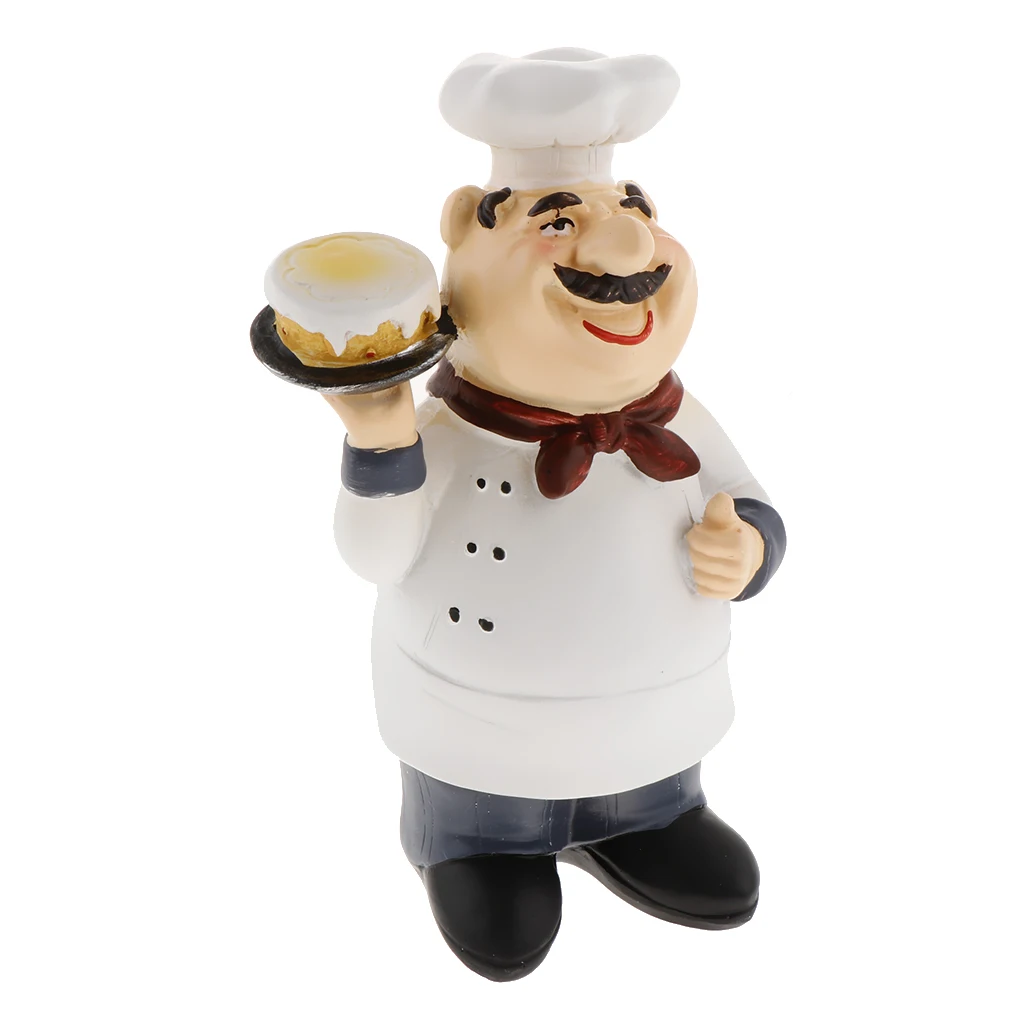 American Country Style Home Decoration Bakery Chef Figure Decorative ...