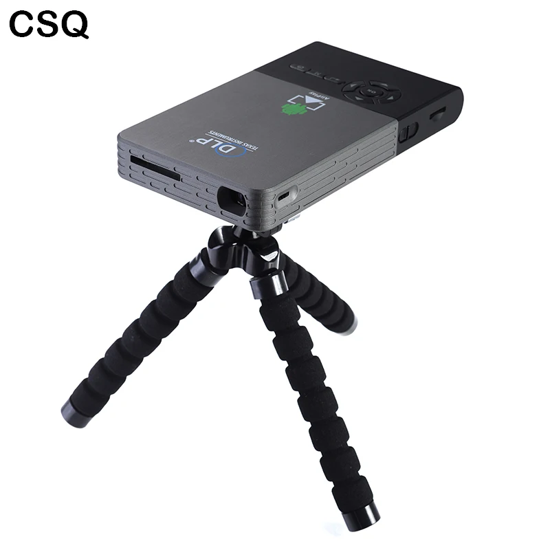 CSQ DLP Projetor Full HD Portátil Mini Projetor DLNA Android 8/16G 5000 ...