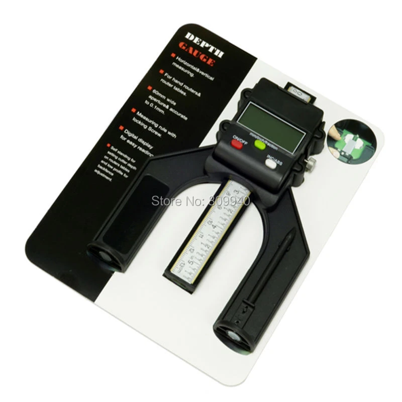 Generic Digital Depth Gauge Digital Tread Depth Gauge LCD Magnetic Self ...