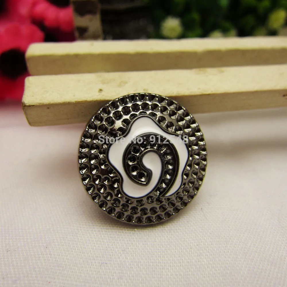 RJ9256,10pcs,22mm Gun color metal button in Gun color,Classic fashion ...