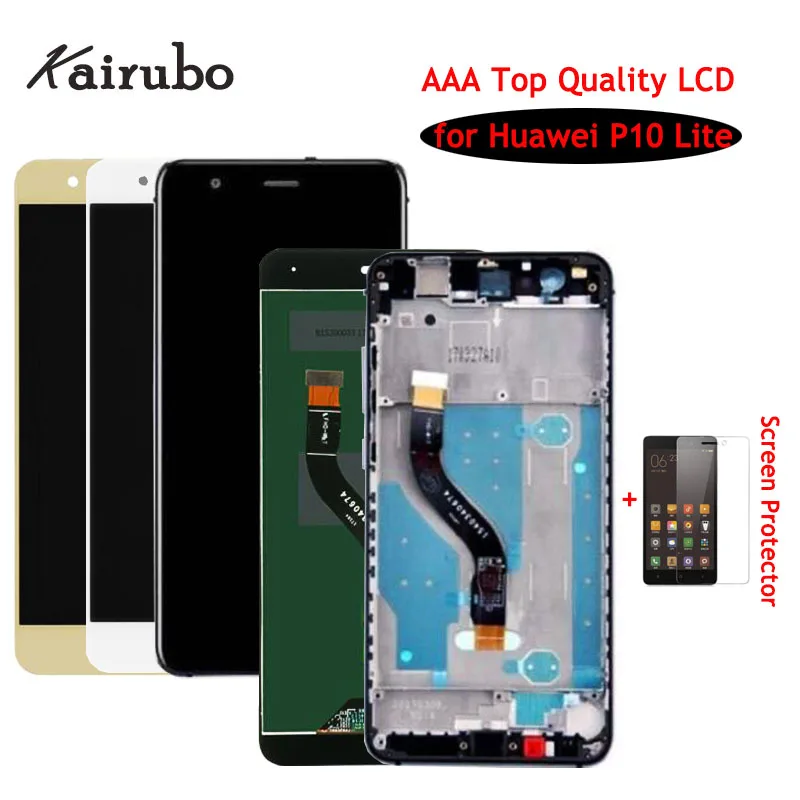 For Huawei P10 Lite LCD Display Touch Screen Digitizer Sensor Glass ...