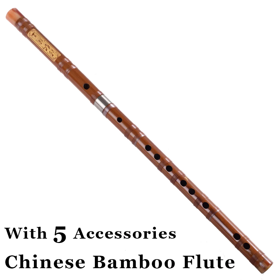 5Accessories Traditional Chinese Flute Dizi Bamboo Flauta Woodwind ...
