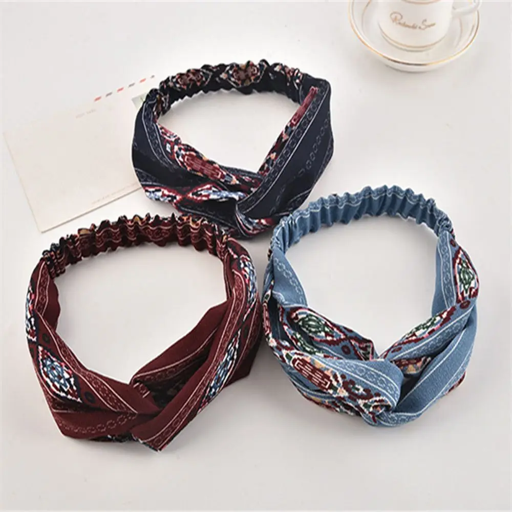 New Turban Women Twist Headband Summer Head Wrap Twisted Knotted Knot