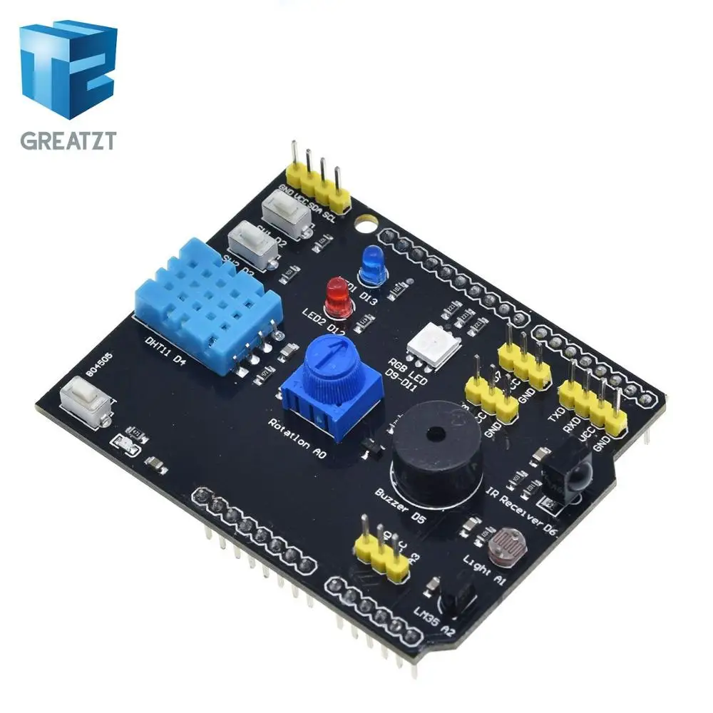 Dht11 Lm35 Temperature Humidity Sensor Multifunction Expansion Board