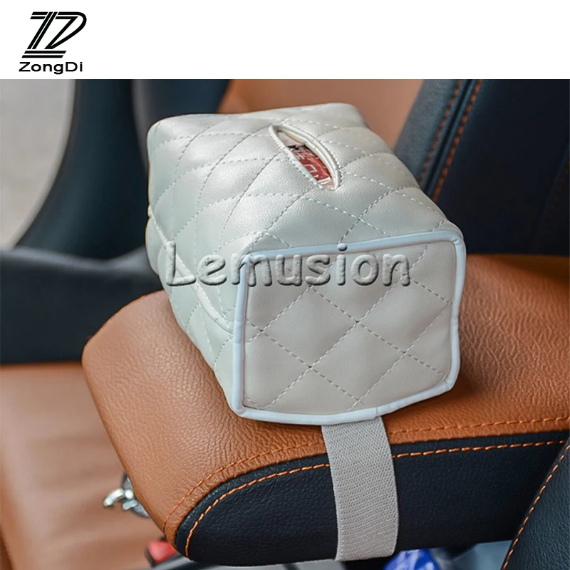 Zd 1pc Car Hanging Tissue Paper Box For Peugeot 3008 308 207 407 Nissan ...