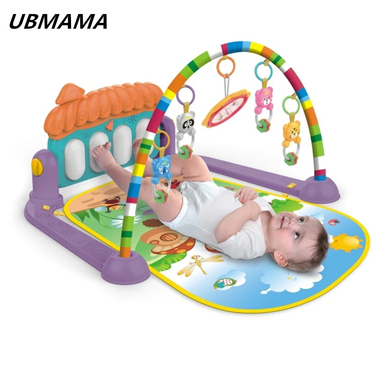 Activity Gym For Tummy Time Baby Play Mat With Piano Gym - Tummy Time ...