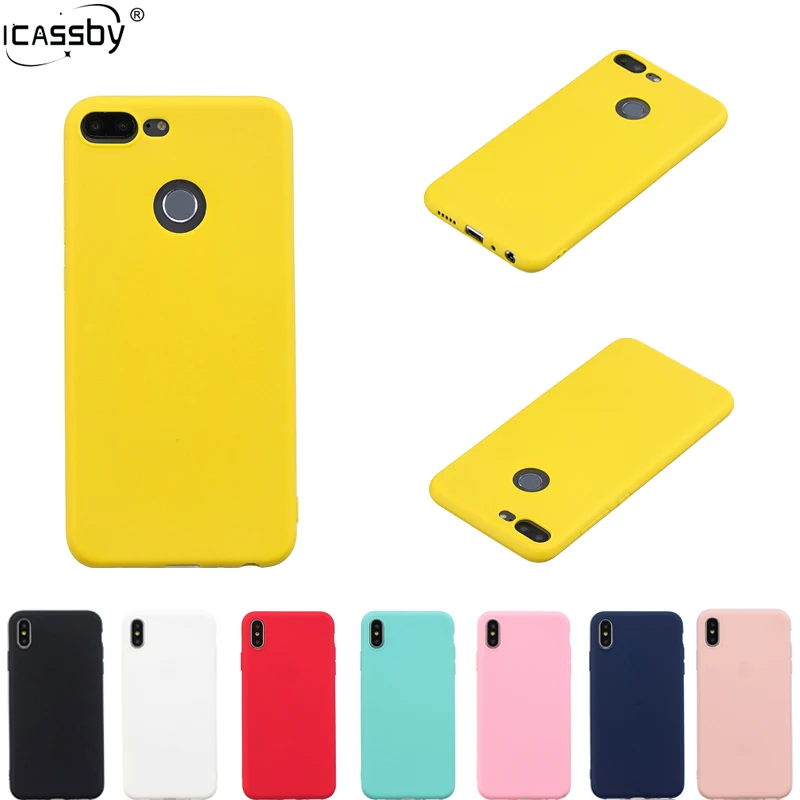 For Huawei Honor9 Lite Case Rubber Silicone Candy Color Ultra Thin Soft ...