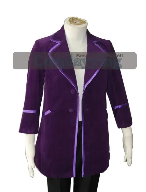 Gene Wilder as Willy Wonka 1971 Purple Jacket Costume Adult Costumes ...