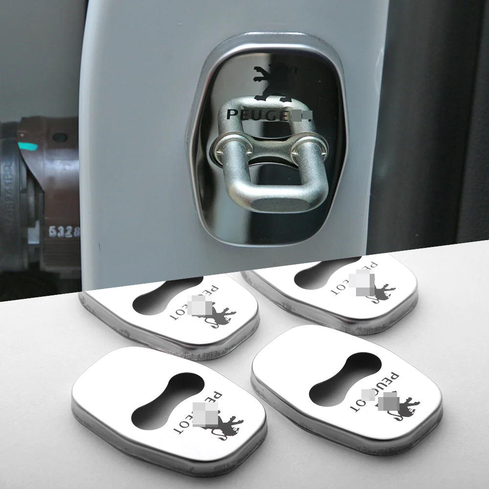 Car Styling Accessories Door Lock Protection Cover Case Auto Decorative ...