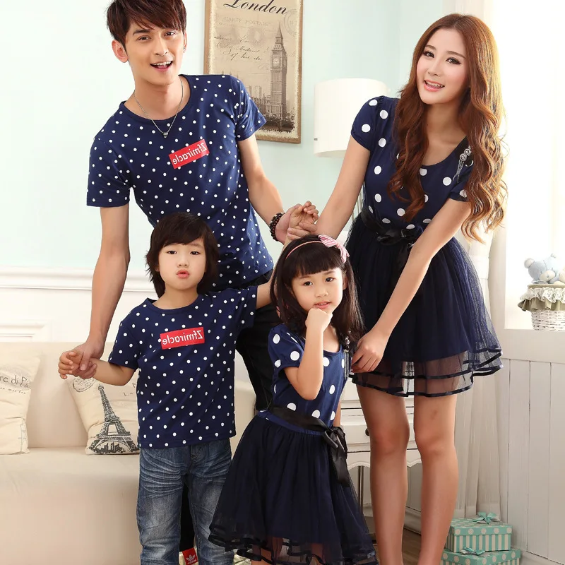 2016 vestidos de verão vestidos mãe filha família moda mãe e filha ...