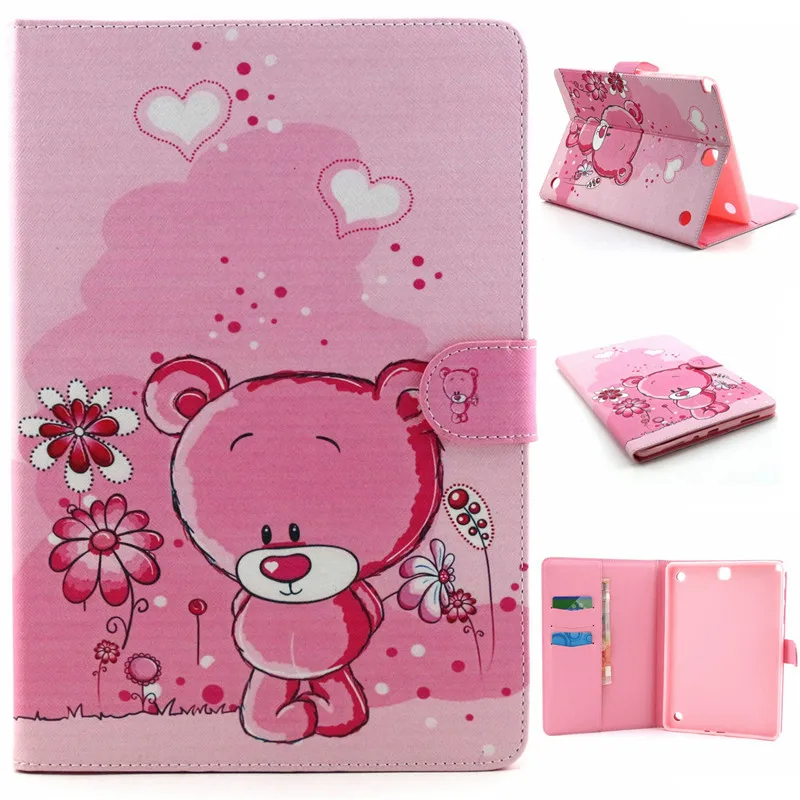 For Samsung Galaxy Tab A T550 Cartoon Cute Bear Tablet Case Cover 4 ...