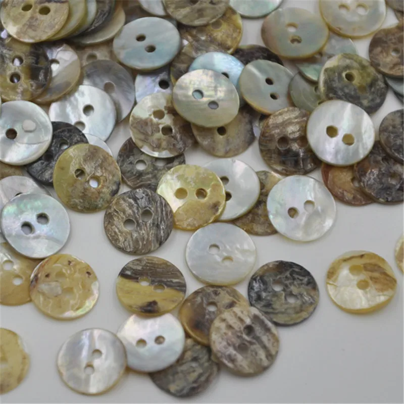 50/100pcs 13mm Natural Shell Sewing Buttons Color Japan Mother of Pearl ...