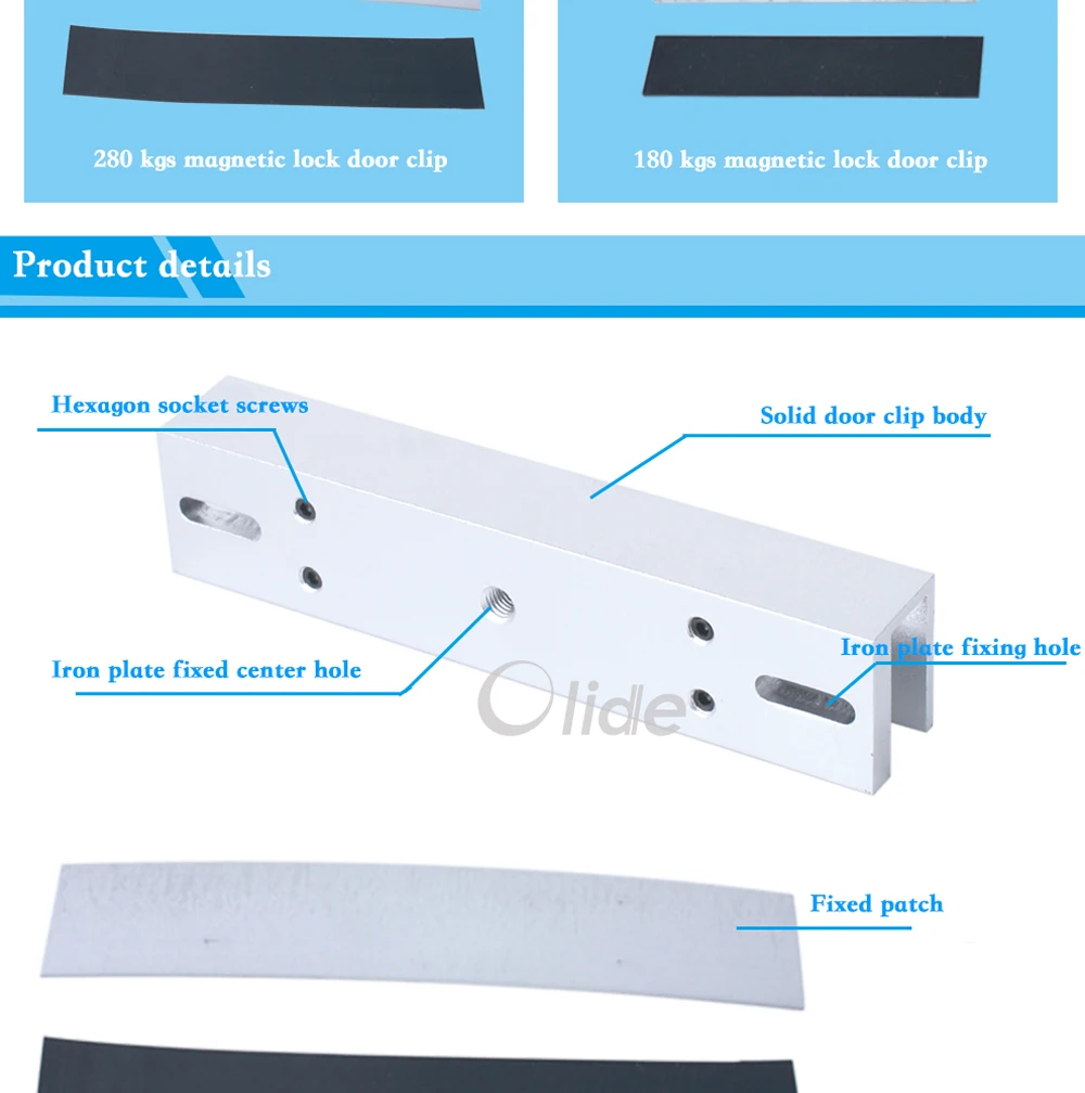 Access Control System Magnetic Door Lock Clip,Magnetic Lock Glass Door ...