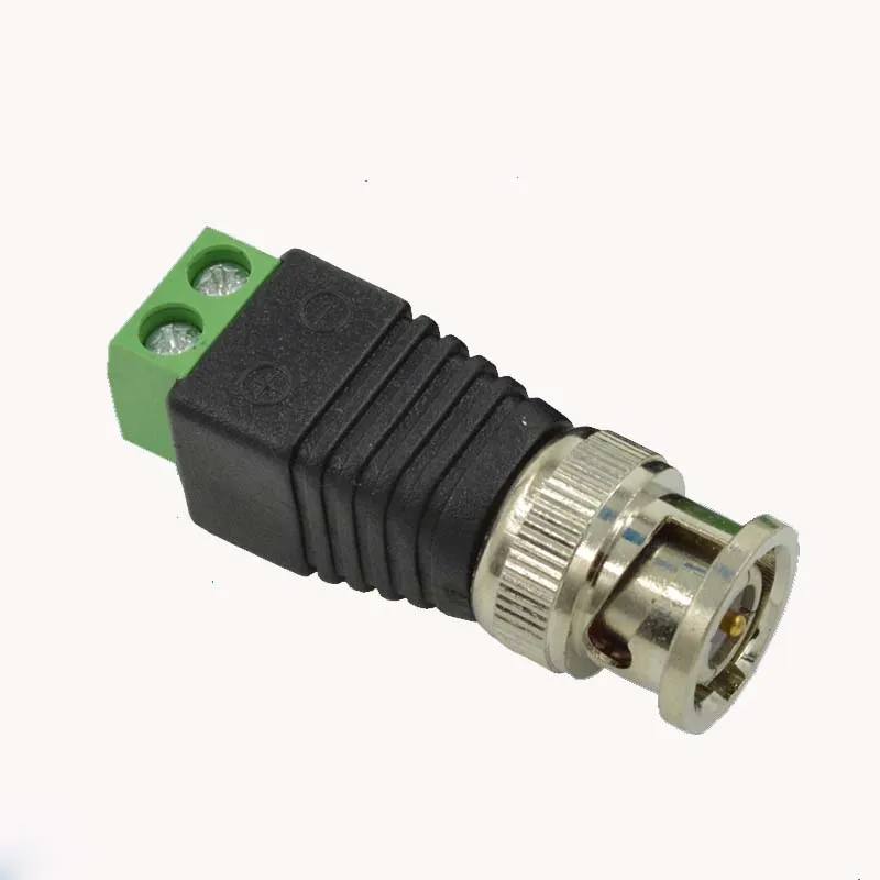 100pcs Bnc Connector Two Wire Bnc Free Solder Video Cable Adapter