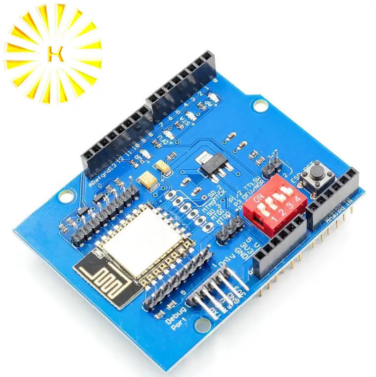 Esp8266 Esp 12e Uart Wifi Wireless Shield Development Board For Arduino Uno R3 Circuits Boards