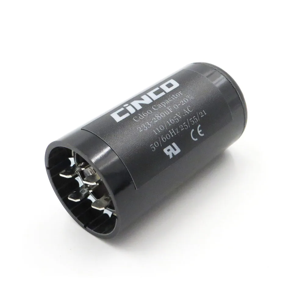 CD60 Motor Start Capacitors Motor Starting 233 280uF 110V 125V 165V 233 ...