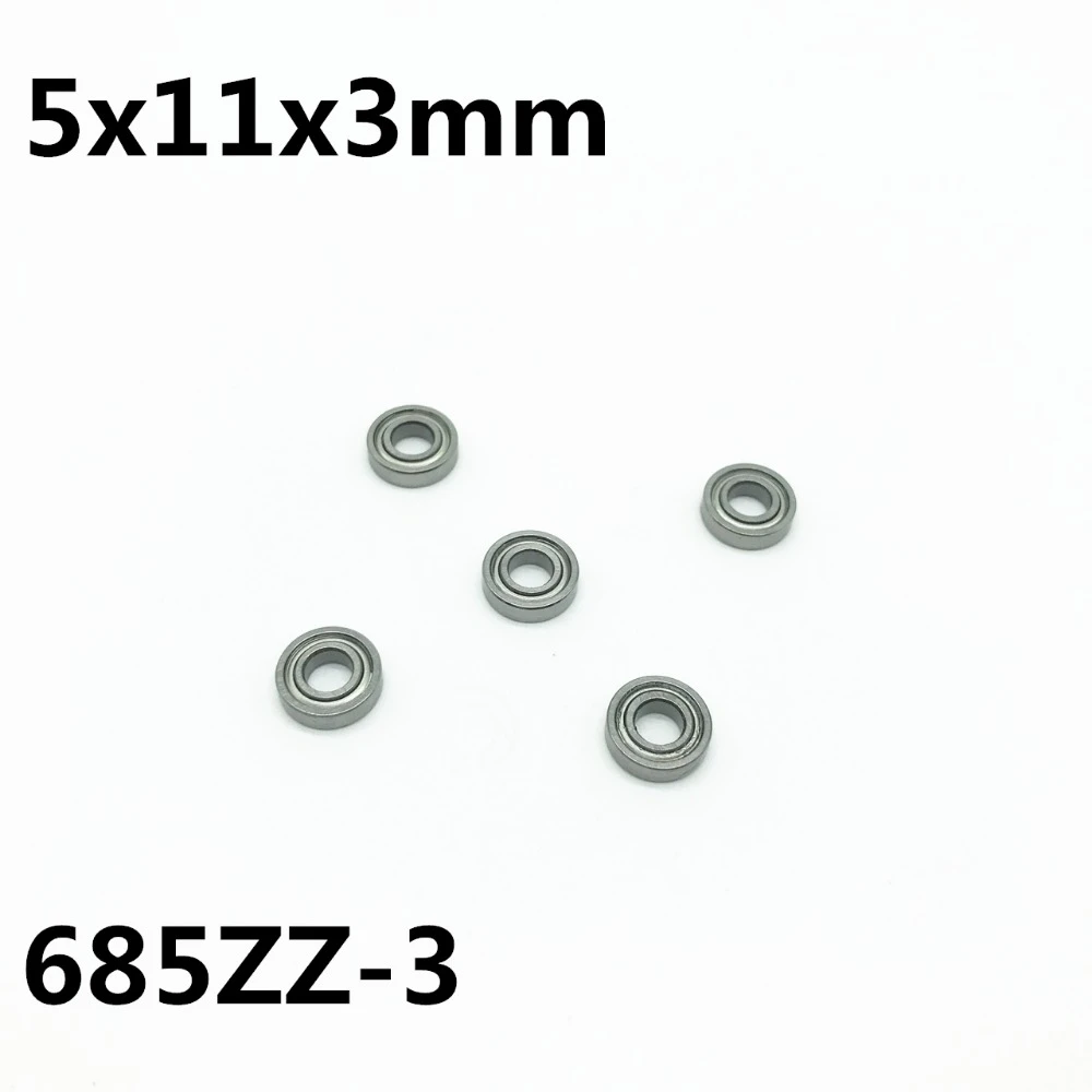 10pcs 685zz-3 5x11x3 Mm Deep Groove Ball Bearing Miniature Bearing High ...