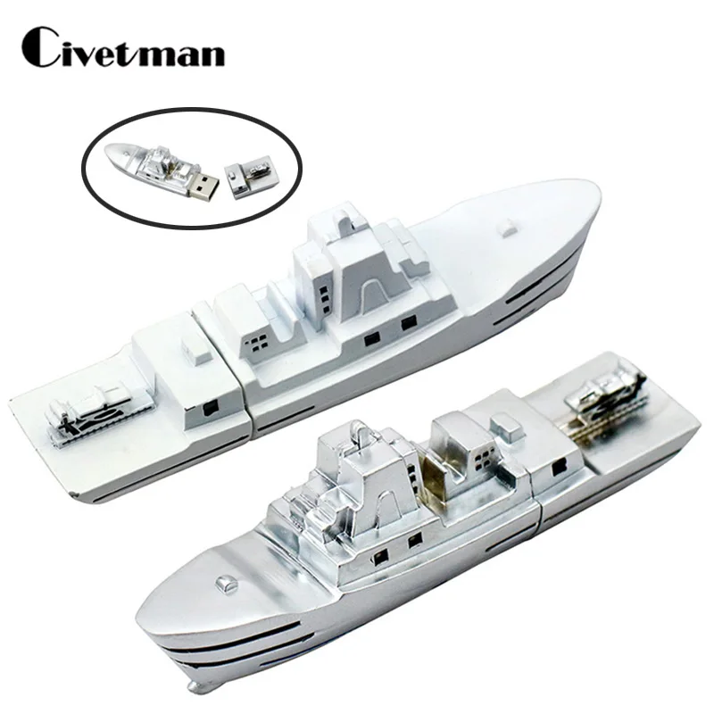 On Sale Metal Steamship USB Flash Drive Pendrive Memory Stick Real ...