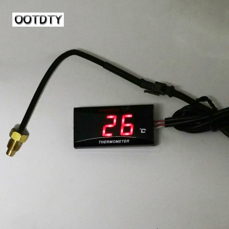 Motorcycle-Scooter-LCD-Screen-Digital-Motorcycle-Temperature-Gauge-Kit ...