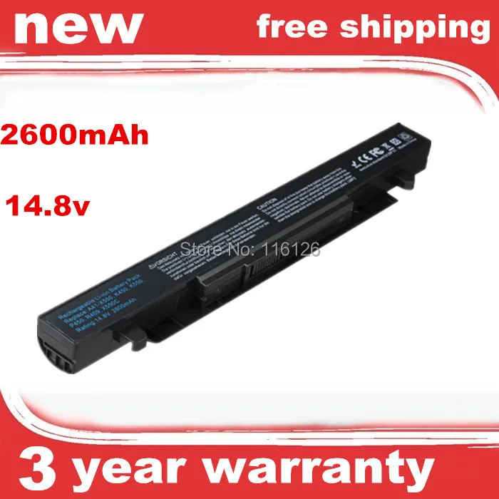 2600mah laptop battery A41-X550 A41-X550A for asus X552C X552CL X552E ...