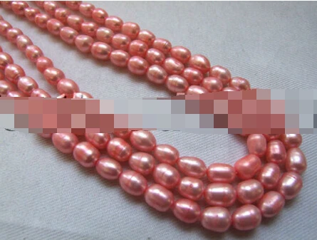 free shipping 07120 Details about wholesale pink rice freshwater pearl ...