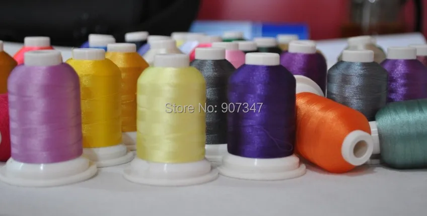 Embroidery Machine Thread Simthread 120 Spools Colors Polyester ...