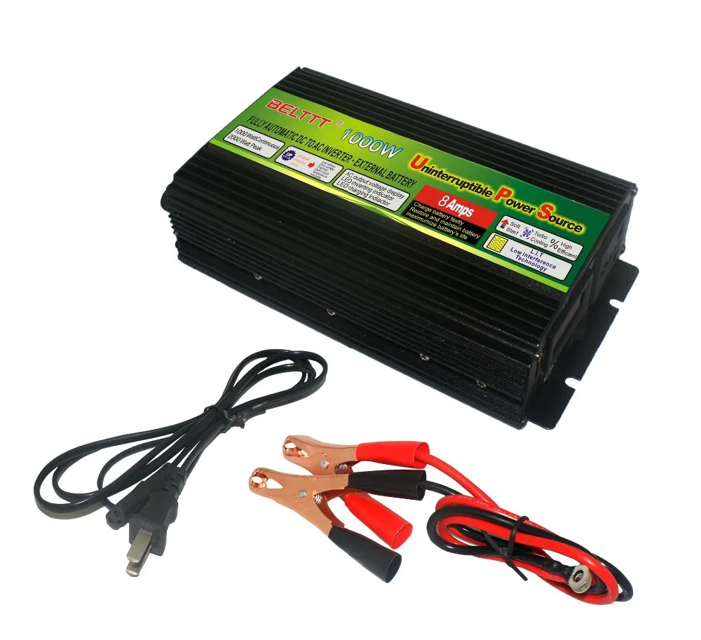 cheap price 1000w dc 12v to ac 220v solar inverter with ups baterry ...