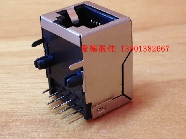 Original new 100% RJ45 network socket with shield 8 core 90 degree bend ...
