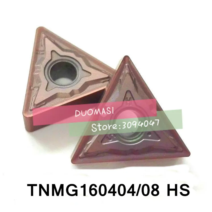 10PCS TNMG160404 HS / TNMG160408 HS carbide CNC inserts,lathe tool ...