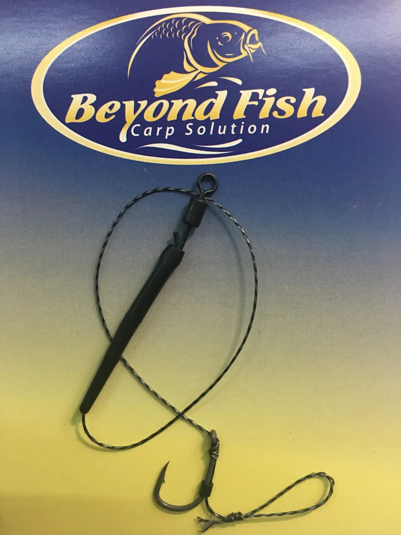 5-x-Carp-Fishing-Combi-Rigs-Wide-Gape-Barbed-Hooks-Teflon-PTFE-Coated ...