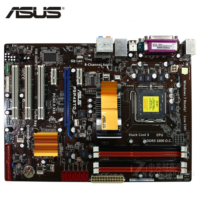 ASUS P5P43TD Motherboard LGA 775 DDR3 16GB For Intel P43 P5P43TD ...
