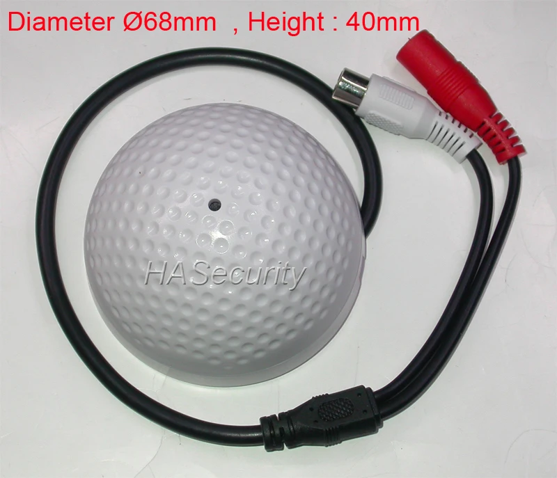 Sound Monitor Mic Microphone With Pre-amplifier For Cctv Ip Camera ...