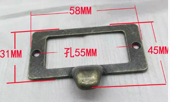 Label Handheld Antique Drawer Card Frame Card Clip Label Alloy Drawing ...