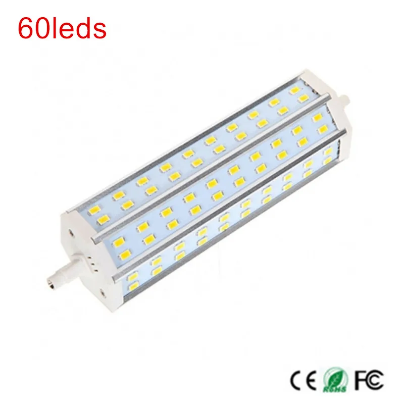 Bombilla LED R7S DE ALTO lumen, 60LED, SMD5730, AC85 265V, regulable ...