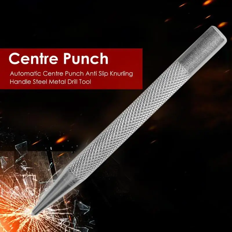 Super-Strong-Automatic-Center-Punch-Anti-Slip-Knurling-Handle-Steel ...