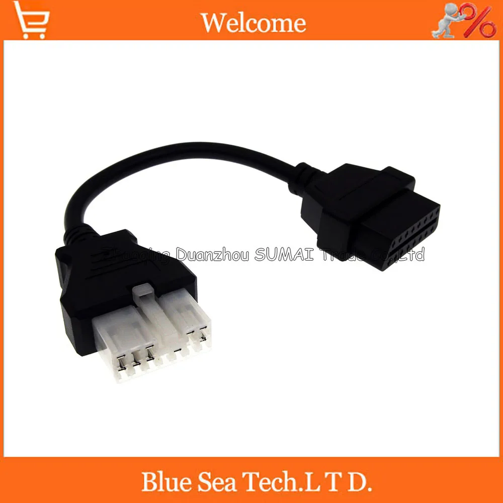 Good quality 12 Pin OBD1 OBD2 connector adapter,OBD1/OBD2 conversion ...