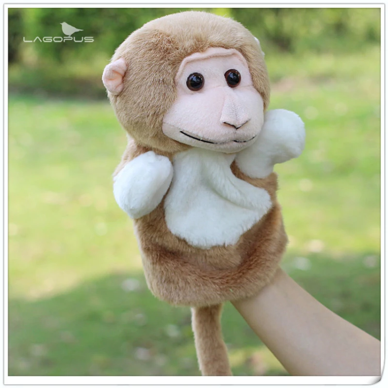 Lagopus 26CM Children Doll Cute Cartoon Monkey Animal Plush Finger Hand ...